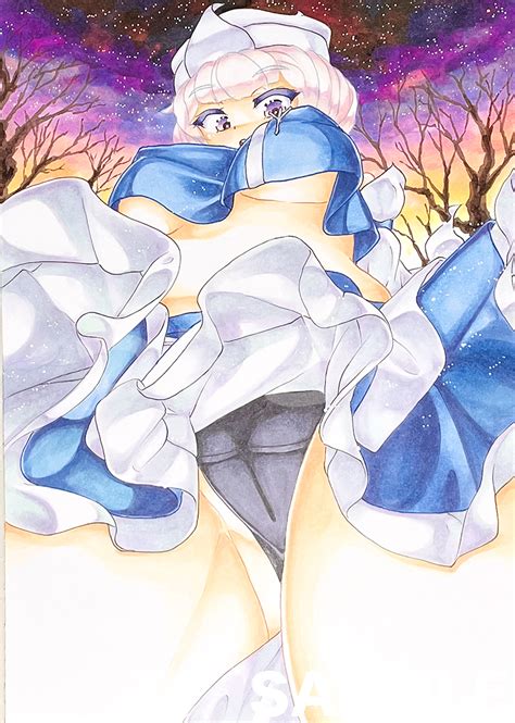 B5 同人手描きイラスト レティ ホワイトロック 東方project 東方妖々夢 カラー 手描きイラスト ｜売買されたオークション情報