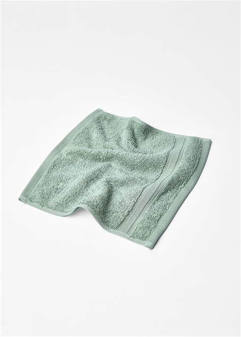 Foxford Luxury Cotton Face Towel Eucalyptus