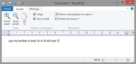 How To Get Back A Missing Wordpad Toolbar Paul Jones Blog