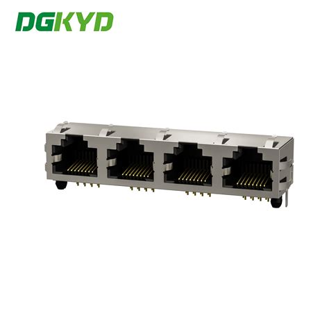 Rj45 모듈형 블록 인터페이스 Cat6 Pcb 잭 이더넷 Rj45 암 커넥터 Dgkyd561488hwa1dy1022