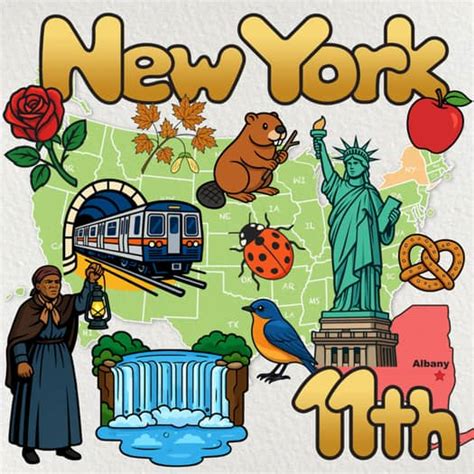 New York Clip Art State Symbols And Much More By Happy Lime Tpt
