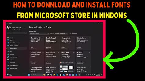 How To Download And Install Fonts From Microsoft Store In Windows 11