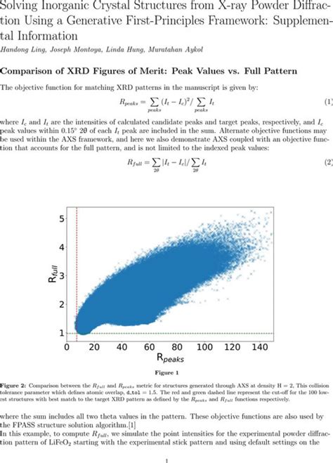 Solving Inorganic Crystal Structures From X Ray Powder Diffraction Using A Generative First