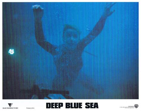 Deep Blue Sea Original Lobby Card 6 Saffron Burrows Thomas Jane Ll Cool