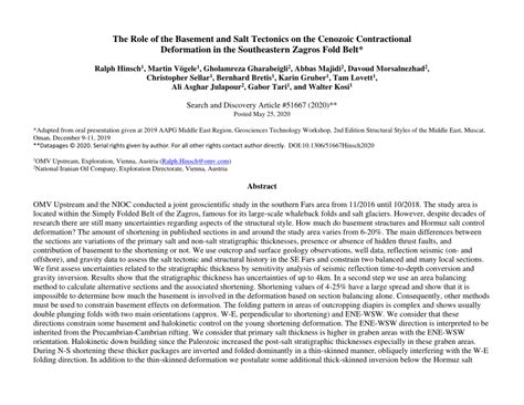Pdf The Role Of The Basement And Salt Tectonics On The Cenozoic