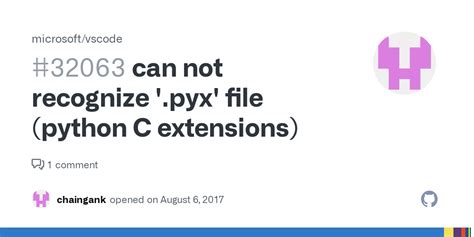 can not recognize pyx file python c extensions · issue 32063