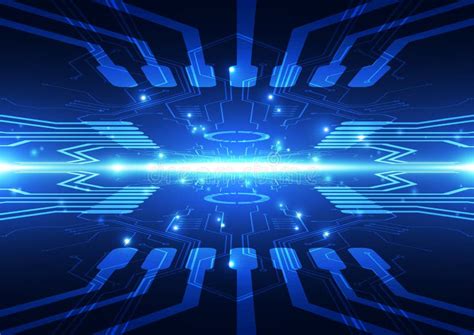 Abstract Scientific Future Technology Background Vector Illustration Stock Vector