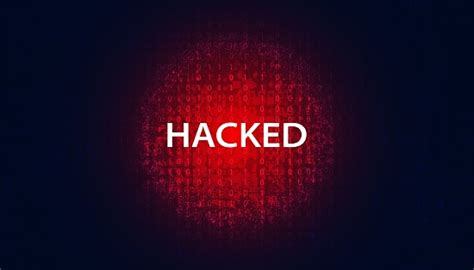 추상적 인 바이너리 신호 또는 빨간색 디지털 배경에서 바이러스 맬웨어 또는 해커에 의해 해킹 경고를 받습니다 개념에 대한 스톡 벡터 아트 및 기타 이미지 Istock