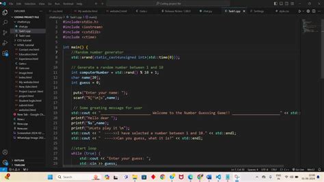 Completed A C Game At Code Alpha Hariom Kumar Posted On The Topic Linkedin