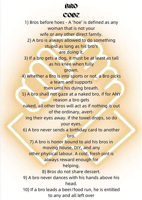 The Bro Code Etsy