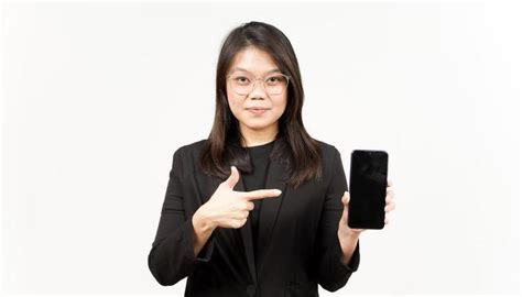 Asian Woman Showing Phone Stock Photos Images And Backgrounds For Free Download