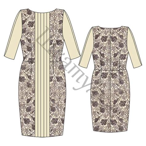 Выкройка платья футляр со складками Выкройка платья Выкройки одежды Модные стили