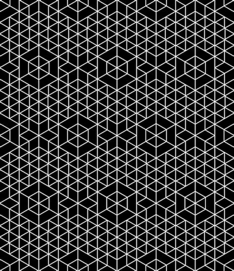 Premium Vector Regular Contrast Textured Endless Pattern With Cubes Continuous Black And