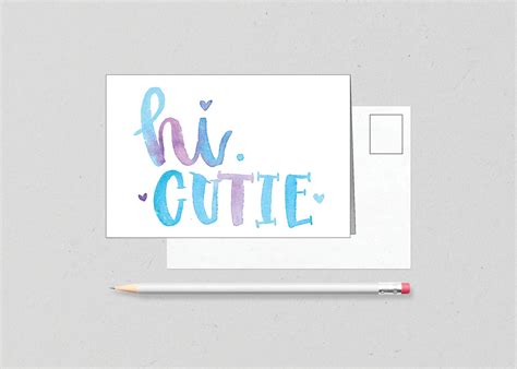 Hi Cutie Notecard Stephanie Defranco Photography