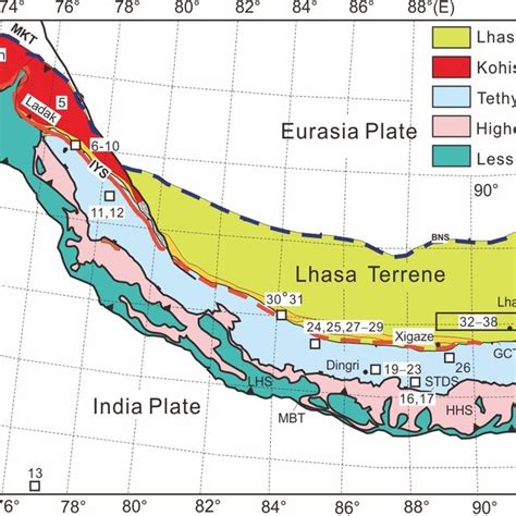 Pdf Processes Of Initial Collision And Suturing Between India And Asia
