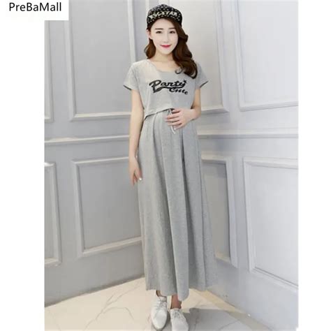 Maternity Nursing Dresses 2019 Summer Short Sleeve Breastfeeding