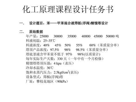 化工原理课程设计 筛板塔设计 2013 word文档在线阅读与下载 免费文档
