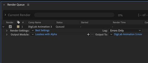 Finishing An After Effects Composition Faculty Of Arts Adobe Portal
