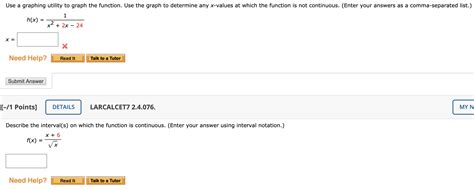 Solved Use A Graphing Utility To Graph The Function Use The