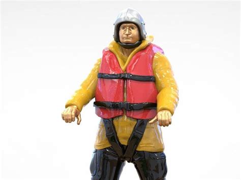 Rnli Boat Helmsman 25mm 00 Gauge Scale 176 Model Etsy