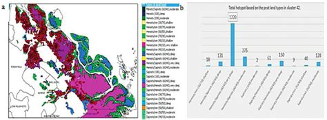 A Hotspot Distribution Based On The Types Of Peat Land In Cluster 42