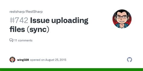 Issue Uploading Files Sync · Issue 742 · Restsharprestsharp · Github