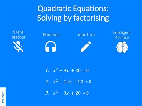 Quadratic Equations Solving By Factorising Ppt Download