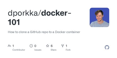 Github Dporkka Docker 101 How To Clone A Github Repo To A Docker Container