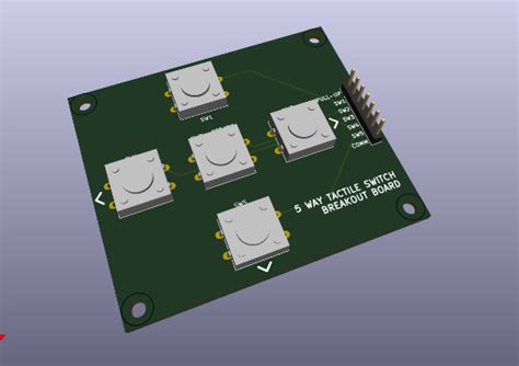 5 Way Tactile Switch Breakout Board Share Project Pcbway