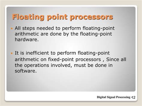 Fixed Point Vs Floating Pointppt