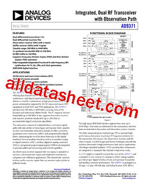 AD Datasheet PDF Analog Devices