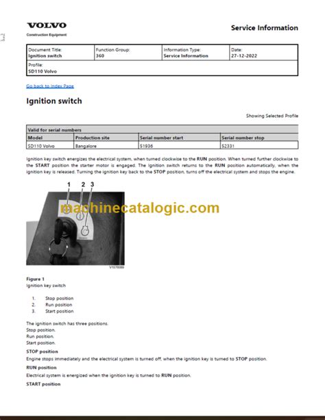 Volvo Sd110 Service Manual Pdf Machine Catalogic