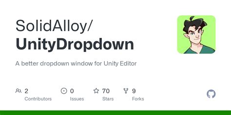 GitHub SolidAlloy UnityDropdown A Better Dropdown Window For Unity