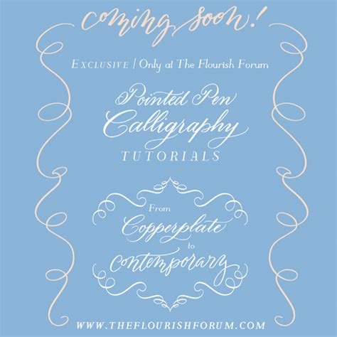 Modern Calligraphy Tutorial The Flourish Forum