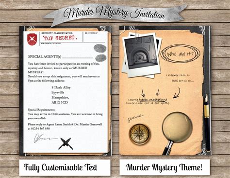 Murder Mystery Template Free Web Elevate Your Game Night With One Of