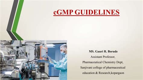Cgmp Guidelines Pptx