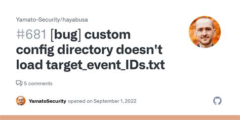 Bug Custom Config Directory Doesnt Load Targeteventidstxt · Issue