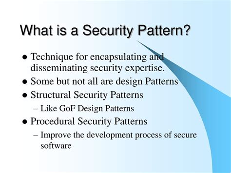 Ppt Security Patterns Template And Tutorial Powerpoint Presentation Free Download Id 6071777