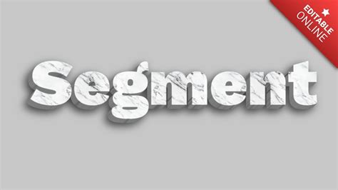 Segment Marble Texture 3d Text Effect Generator