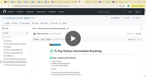 Python Mentorship Intermediatepython Learntocode Github Vishal