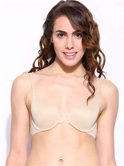 Buy Calvin Klein Innerwear Nude Coloured T Shirt Bra F3837d 20n Bra For Women 724820 Myntra