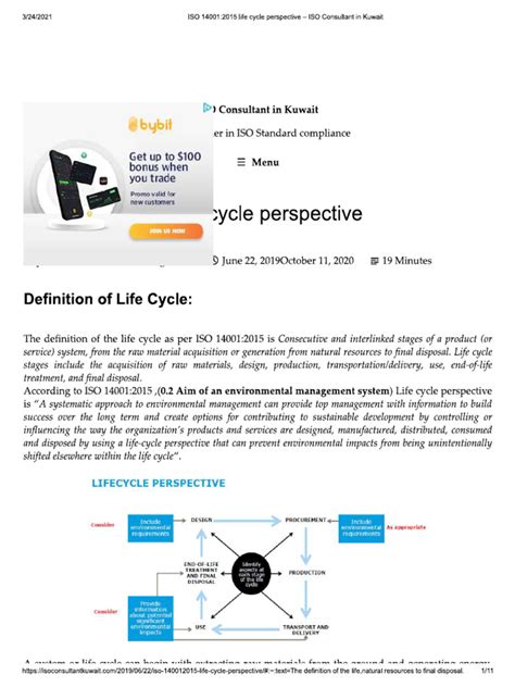 Life Cycle Perspective Pdf