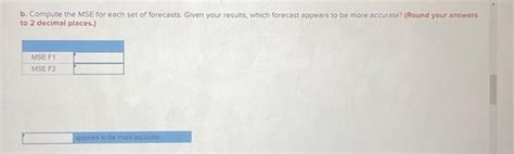 Solved Two Different Forecasting Techniques F1 And F2 Were