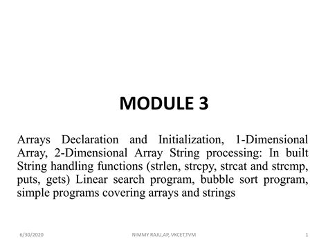 Arrays Strings Searching And Sorting In C Ppt