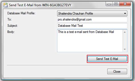 SQL Server Database Mail Setup