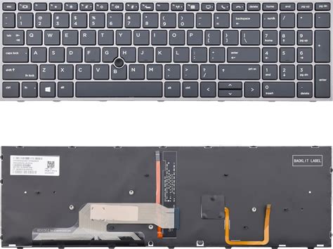Amazon Com SUNMALL Replacement Keyboard With Backlit Compatible With HP ZBOOK 15 G5 15 G6