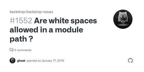Are White Spaces Allowed In A Module Path · Issue 1552 · Backdropbackdrop Issues · Github