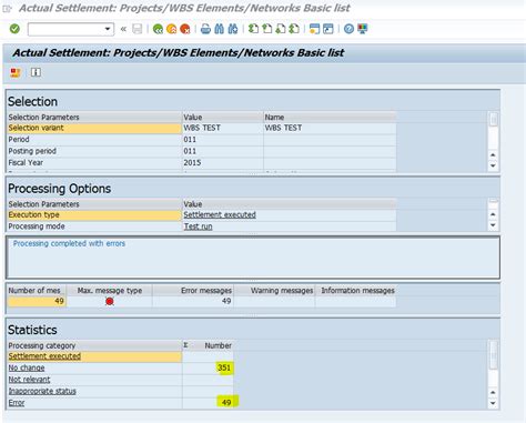 Solved Settlement Error Actual Settlement Is Not Allowed Sap Community