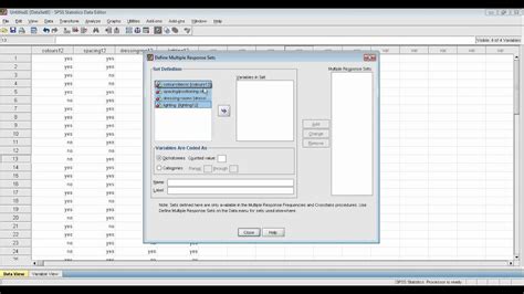 Multiple Response Spss Youtube