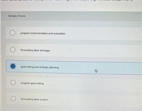 solved multiple choice program implementation and